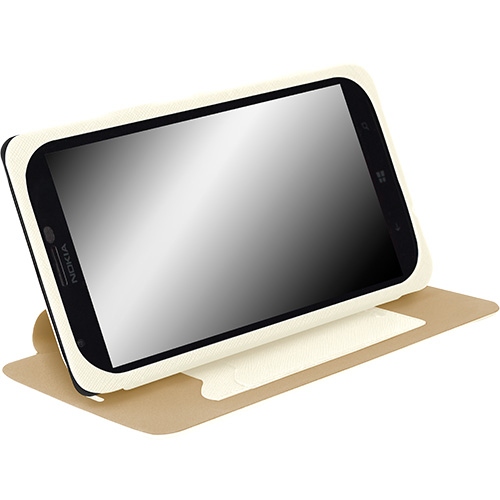 Krusell Flip Cover Malmö, weiß für Nokia Lumia 1320 | PDA Max