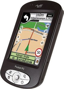 Mio P550 PDA mit integriertem Sirfstar III GPS-Empfänger, WLAN und ...
