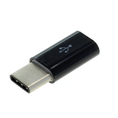 OTB Adapter microUSB Buchse auf USB Type C (USB-C) Stecker, schwarz ...
