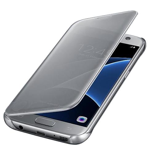 Samsung Clear View Cover, silber für Samsung Galaxy S7 | PDA Max